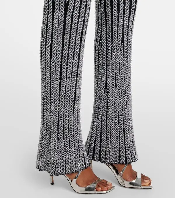 Missoni Chevron Lame Flared Pants