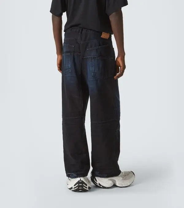 Balenciaga Double Knee Wide-leg Jeans