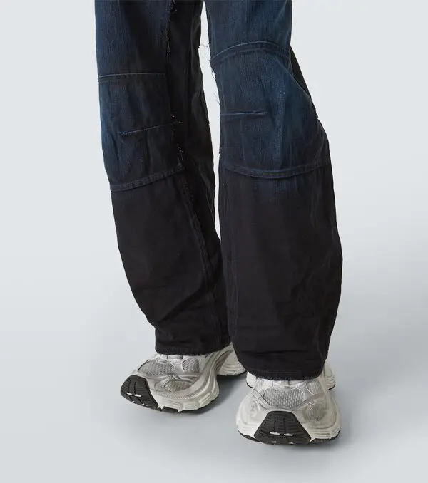 Balenciaga Double Knee Wide-leg Jeans