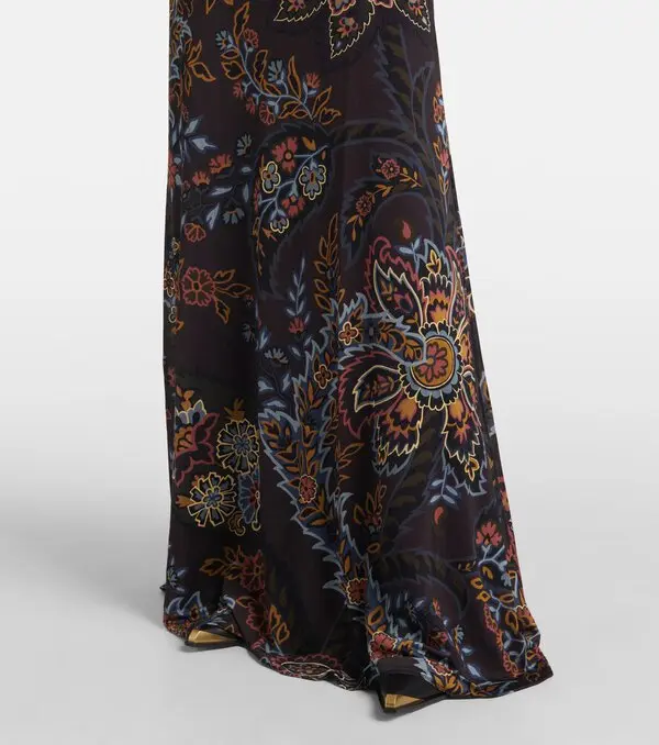 Etro Maxi Dress With Floral Print