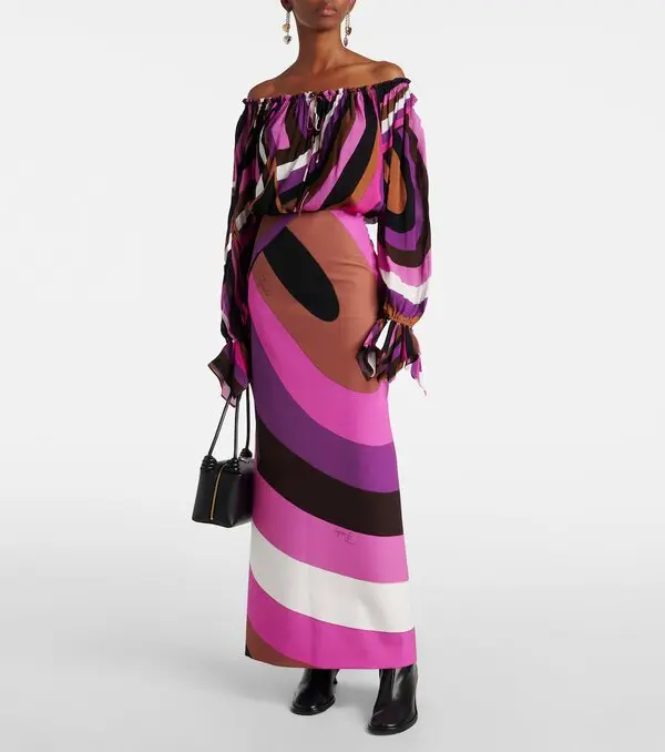 Emilio Pucci Printed Viscose Top