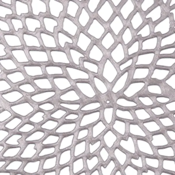 CHILEWICH Dahlia Round Placemat - Grey