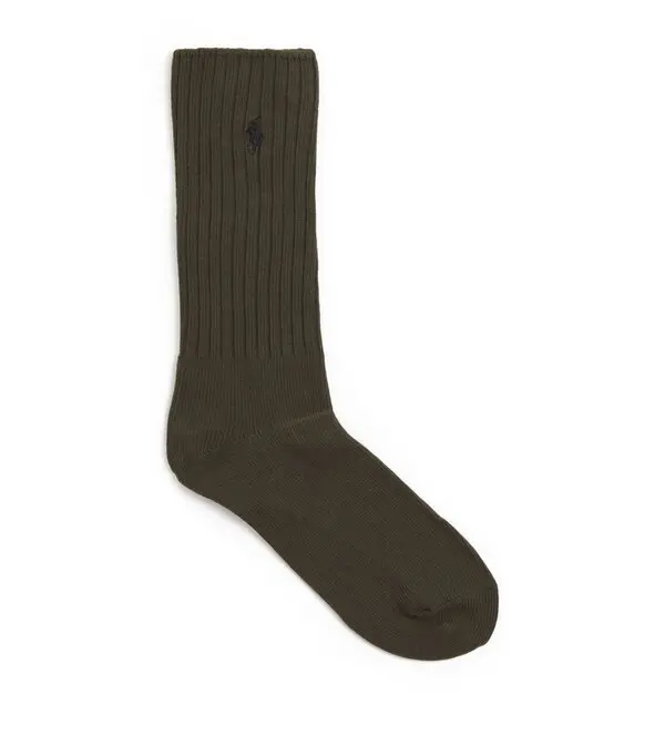 Polo Ralph Lauren Cotton-blend Classic Crew Socks - Green
