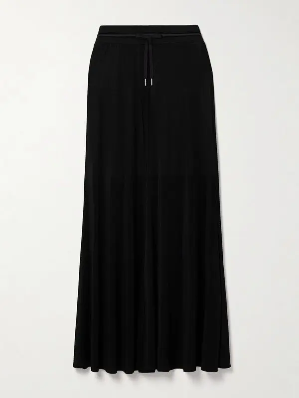 Helmut Lang Stretch-jersey Maxi Skirt - Black