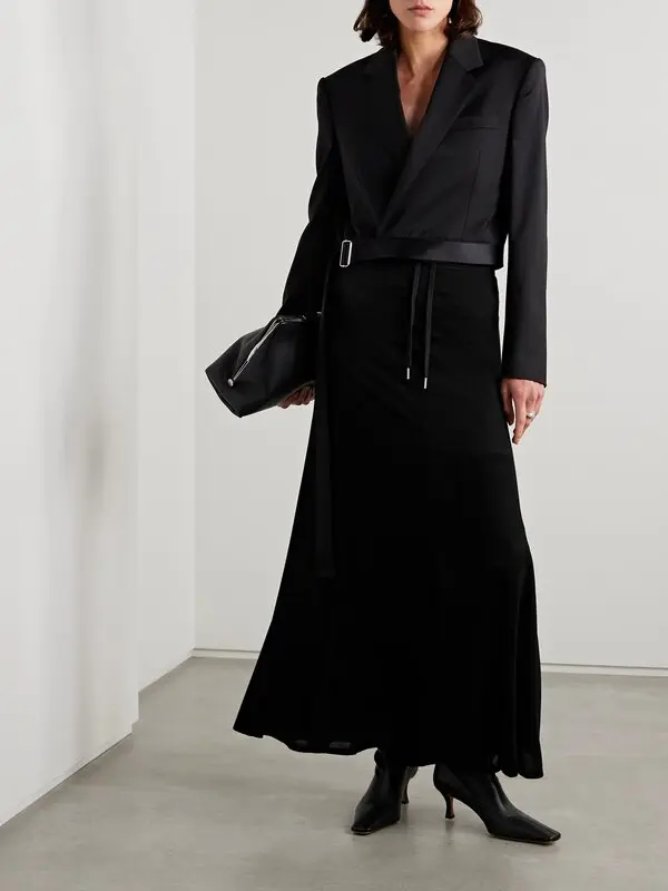 Helmut Lang Stretch-jersey Maxi Skirt