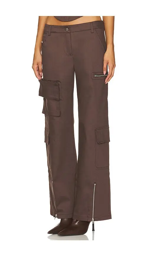 BY.DYLN Lucious Cargo Pants - Brown