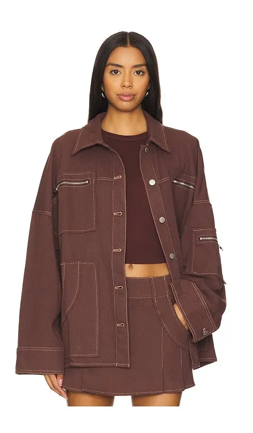 BY.DYLN Avant Jacket - Brown