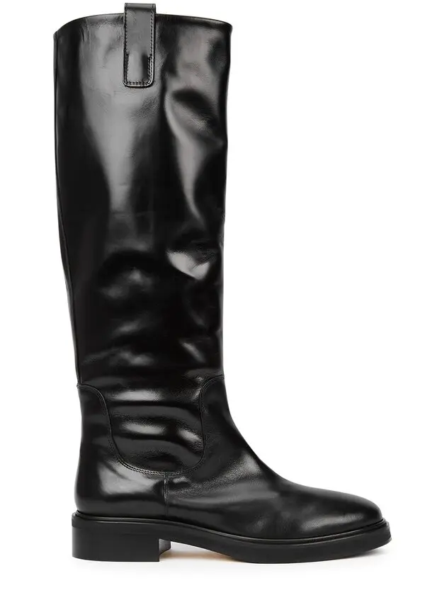 AeydĒ Henry Knee-high Leather Boots - Black