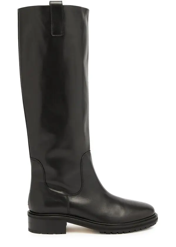 AeydĒ Henry Knee-high Leather Boots - Black