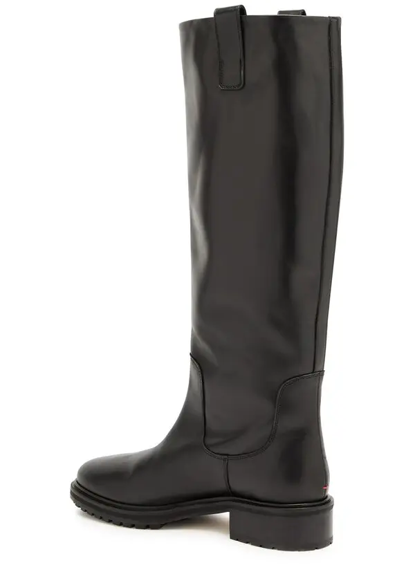 AeydĒ Henry Knee-high Leather Boots - Black