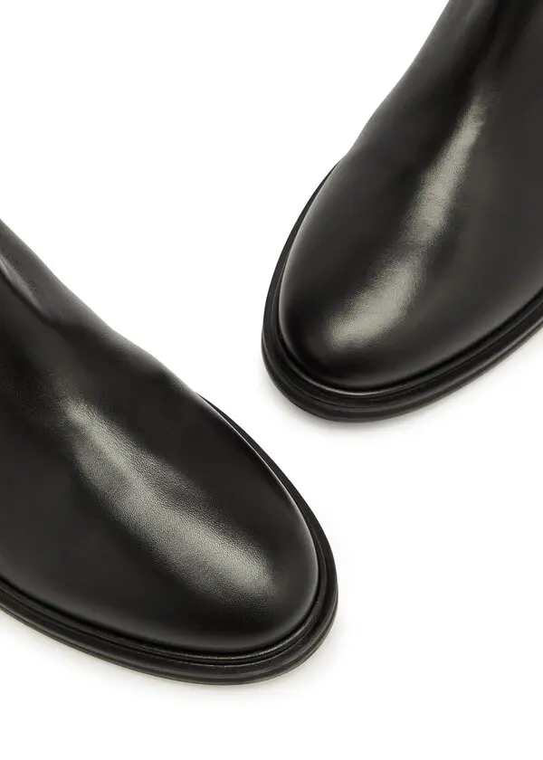AeydĒ Henry Knee-high Leather Boots - Black