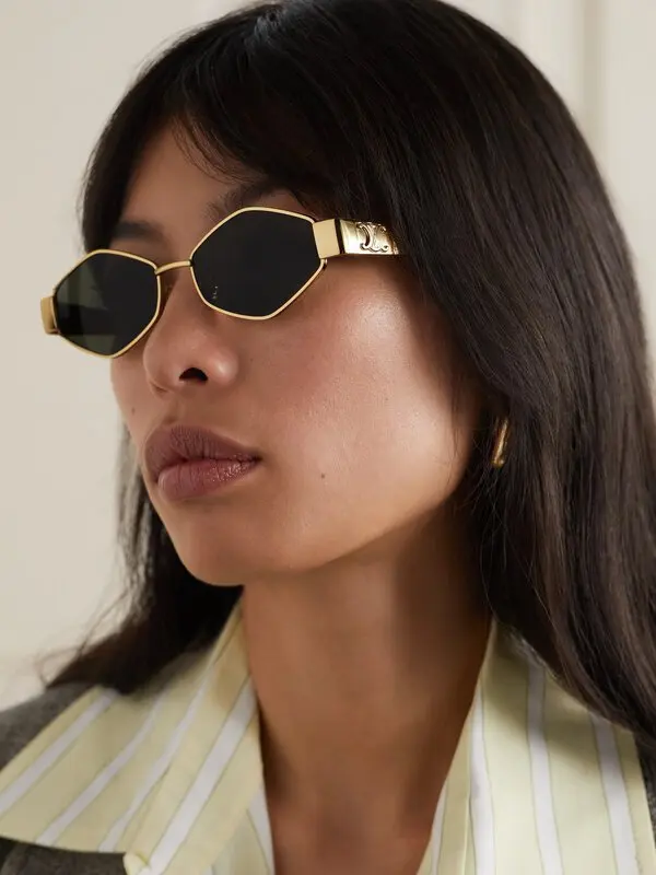 Celine Triomphe Hexagon-frame Sunglasses
