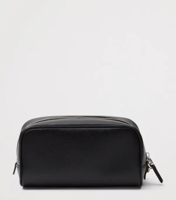 Prada Saffiano Leather Logo Pouch