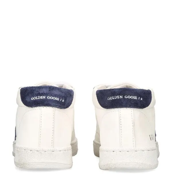 GOLDEN GOOSE Leather High Top Velcro Sneakers