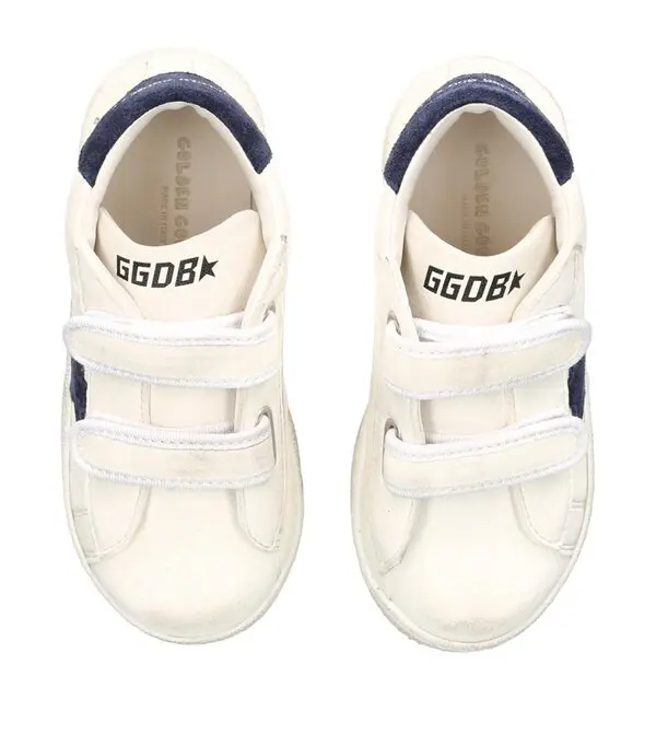 GOLDEN GOOSE Leather High Top Velcro Sneakers