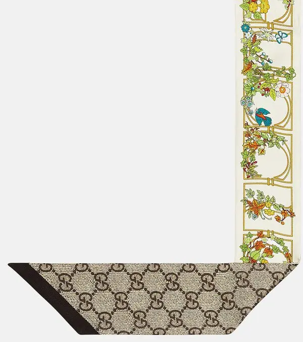Gucci Printed Silk Twill Scarf