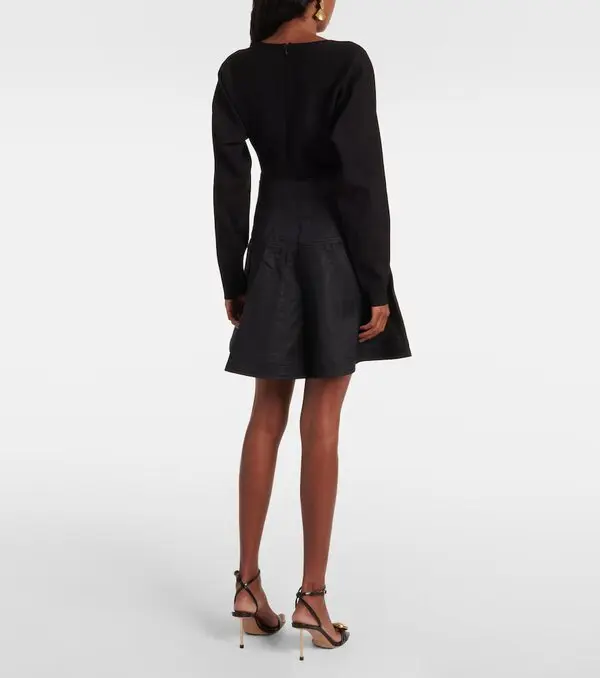 Ulla Johnson Aremi Twill-trimmed Minidress