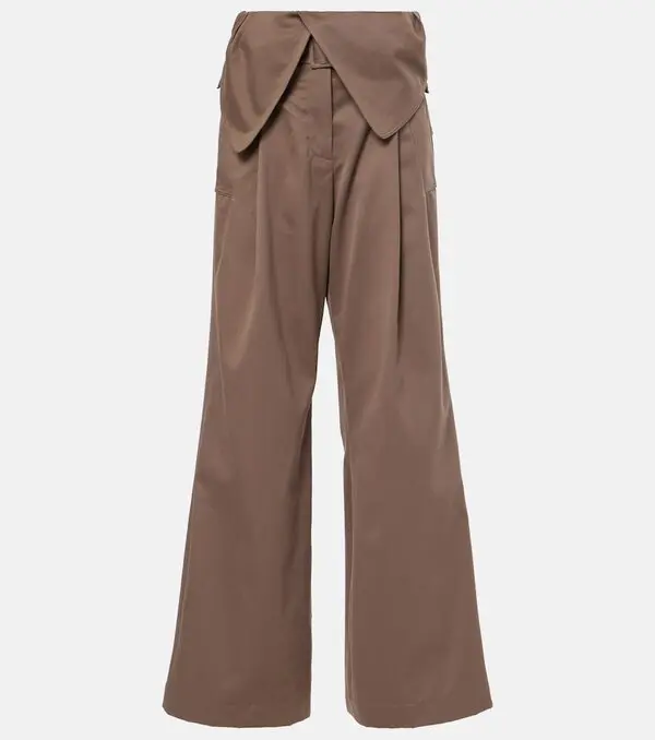 JW Anderson Cotton Twill Wide-leg Trousers