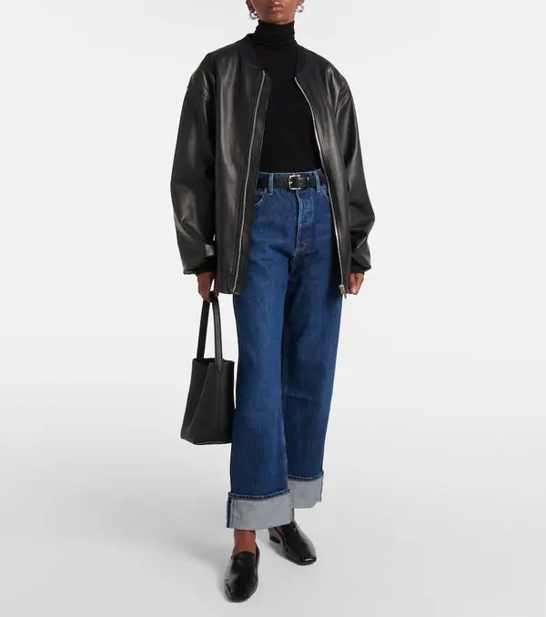 AGOLDE Fran Mid-rise Straight Jeans - Blue