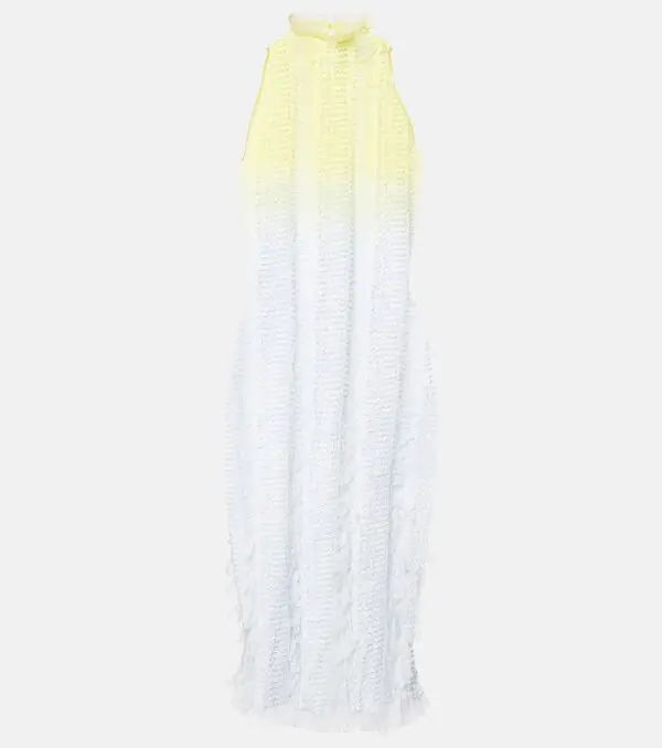 ROBERTA EINER Ombre Knitted Midi Dress - Multicoloured