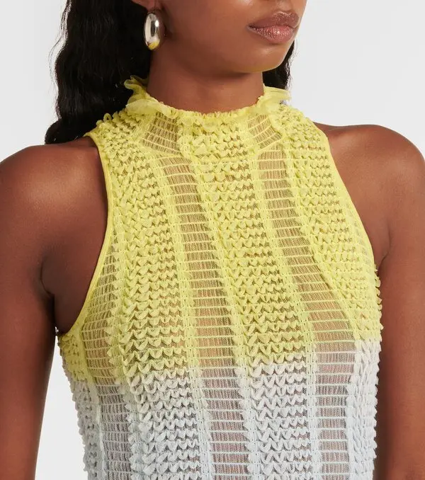 ROBERTA EINER Ombre Knitted Midi Dress