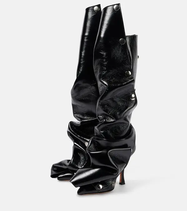 Y/project Snap 100 Leather Knee-high Boots
