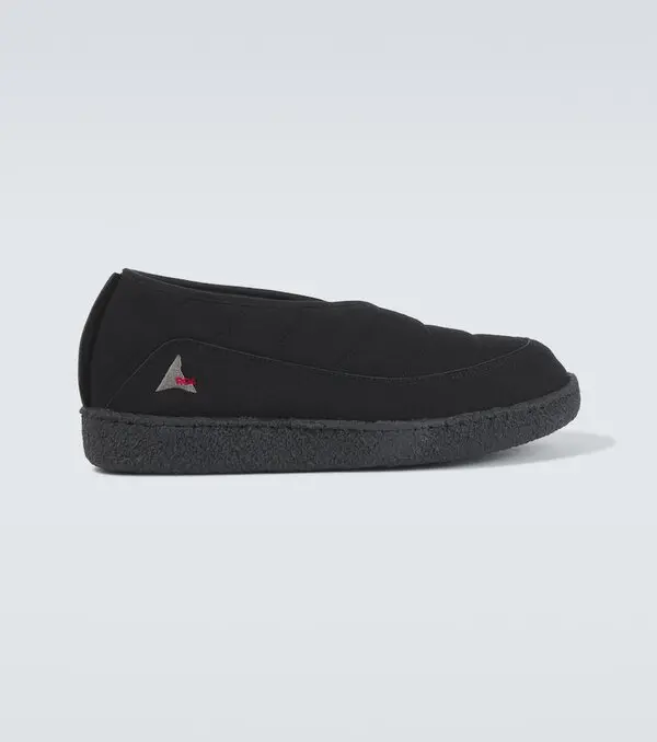 ROA Quilted Slip-on Shoes - Black
