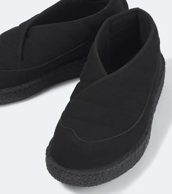 ROA Quilted Slip-on Shoes - Black