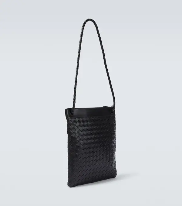 Bottega Veneta Intrecciato Leather Messenger Bag