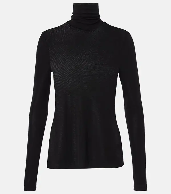 AGOLDE Pascale Jersey Turtleneck Top
