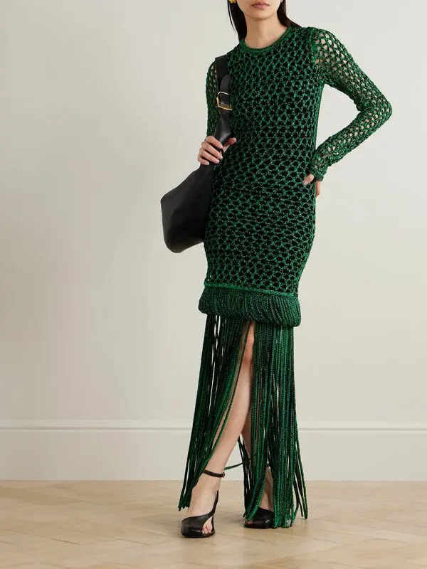 DIOTIMA The Vanguard Medusa Crocheted Cotton-blend Dress