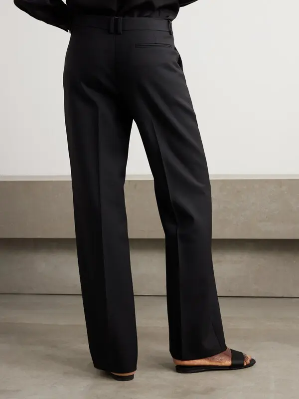THE ROW Albereta Wool Straight-leg Pants