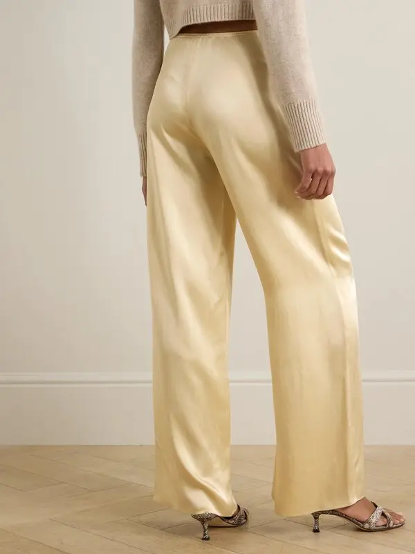 LIBEROWE The Vanguard Satin Wide-leg Pants