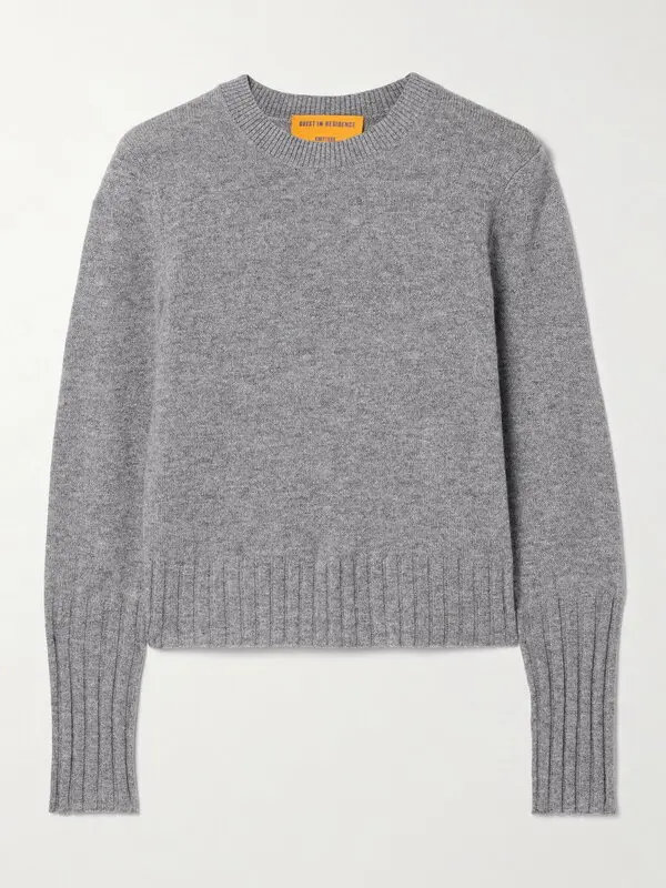 Guest In Residence Shrunken Cashmere Sweater - Gray