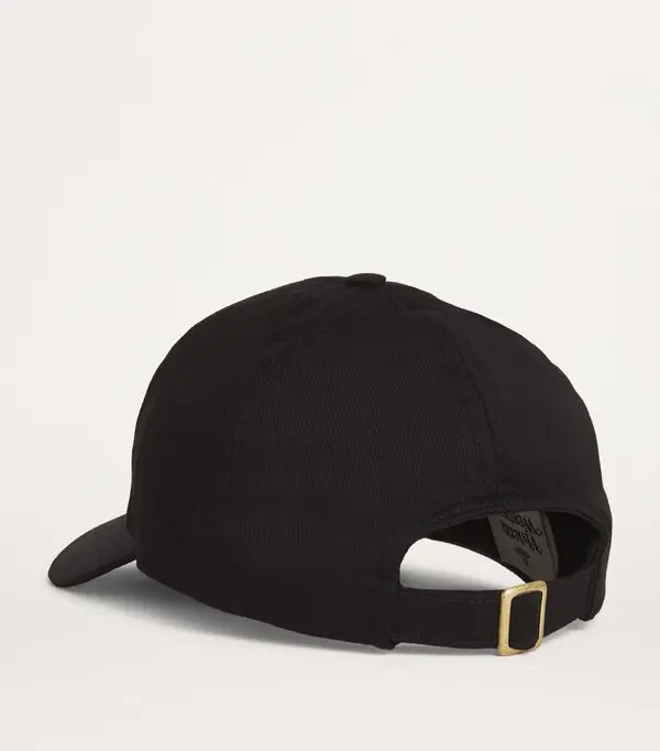VIVIENNE WESTWOOD Cotton Baseball Cap With Embroidered Orb Logo - Black