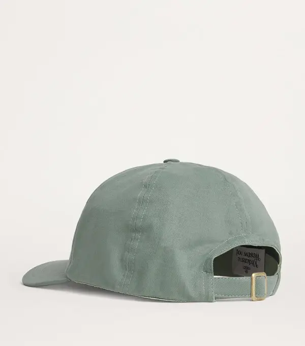 VIVIENNE WESTWOOD Cotton Baseball Cap With Embroidered Orb Logo - Green