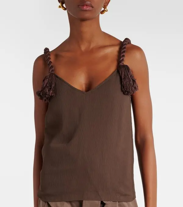 JW Anderson Layered Tassel-detail Camisole - Brown