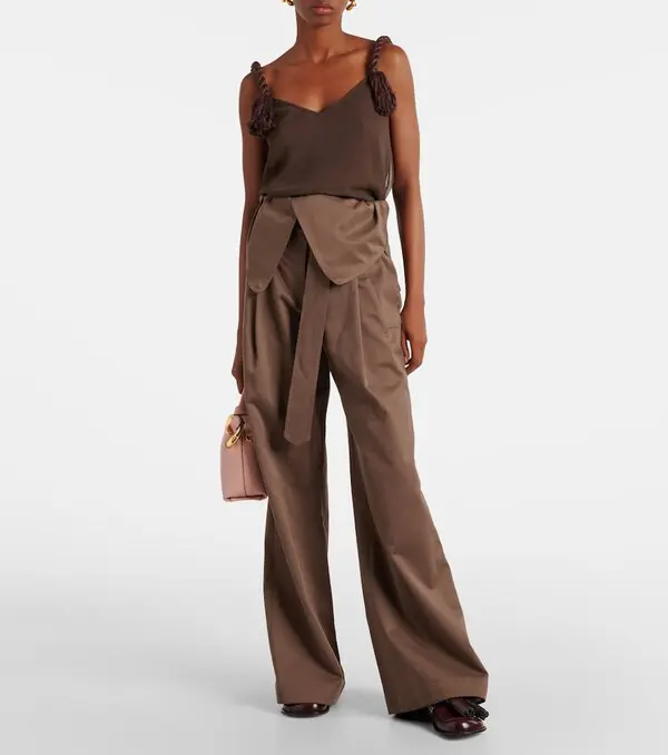 JW Anderson Layered Tassel-detail Camisole - Brown