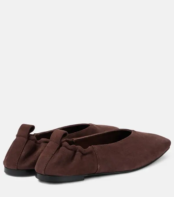 A.emery Brie Suede Ballet Flats - Brown