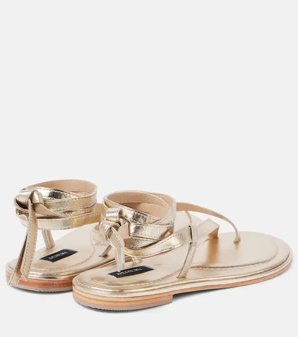 A.emery Elliot Leather Sandals With Palladium Hardware