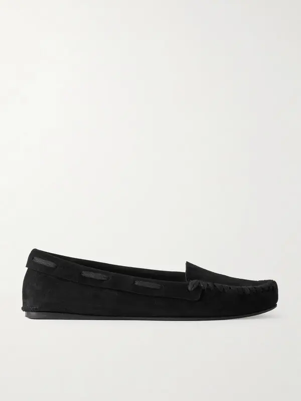 THE ROW Mabel Suede Loafers