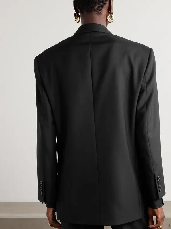 THE ROW Timoty Double-breasted Wool-twill Blazer