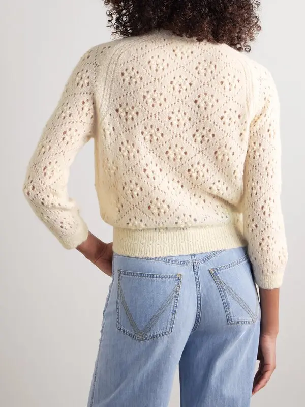 DÔEN Emiliana Pointelle-knit Alpaca-blend Sweater