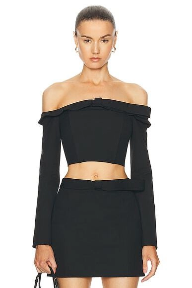 Cult Gaia Valia Off-the-shoulder Top