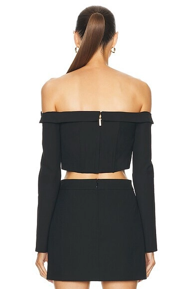 Cult Gaia Valia Off-the-shoulder Top
