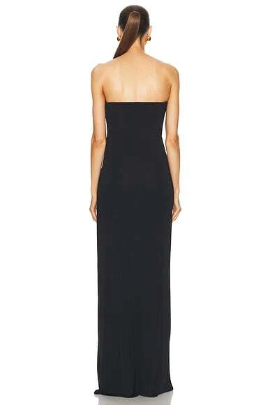 Cult Gaia Abril Gown With Gold-tone Hardware - Black