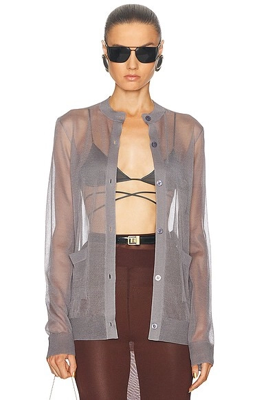 Saint Laurent Sheer Cardigan