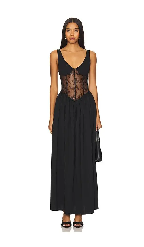 Delfi Eliah Maxi Dress - Black