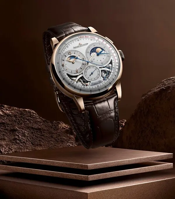 JAEGER-LECOULTRE Duometre Chronograph Moon Watch In Pink Gold