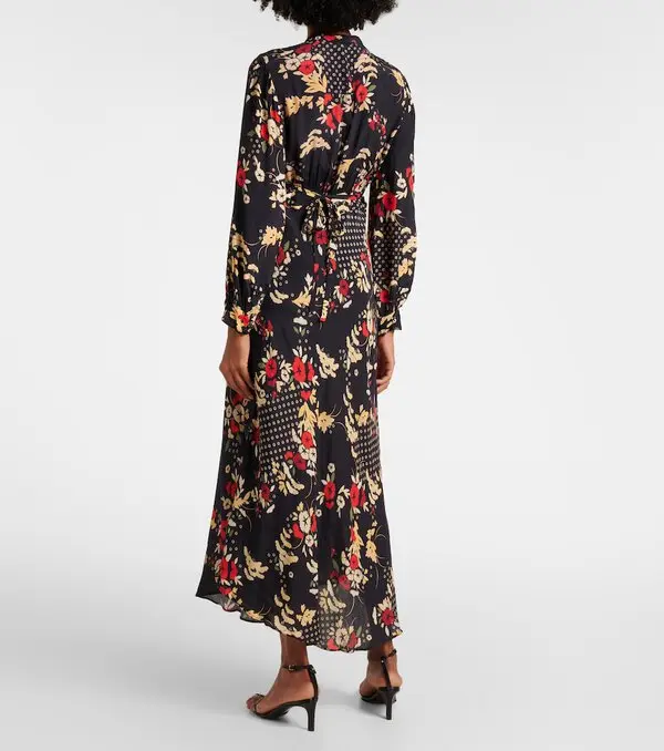Rixo Trula Floral Maxi Dress